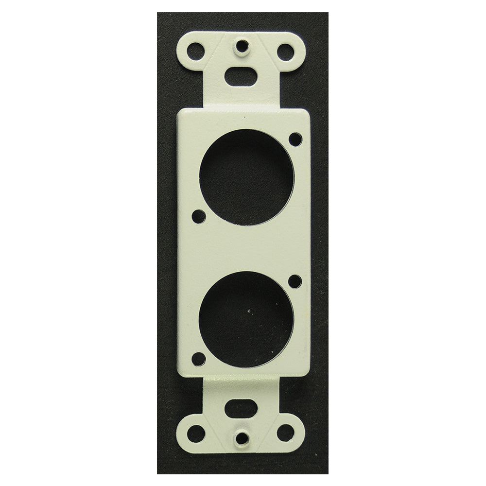 Whirlwind WPIDWH/2ND Decora Wall Plate Insert with 2 D Series Punches